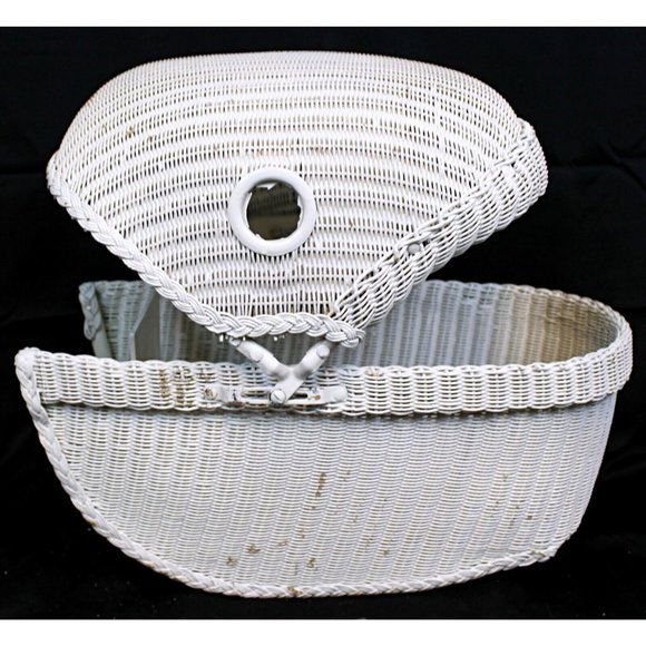 Unbranded | Toys | Vtg Baby Doll Rocking Carrier Bassinet Basket Cradle ...